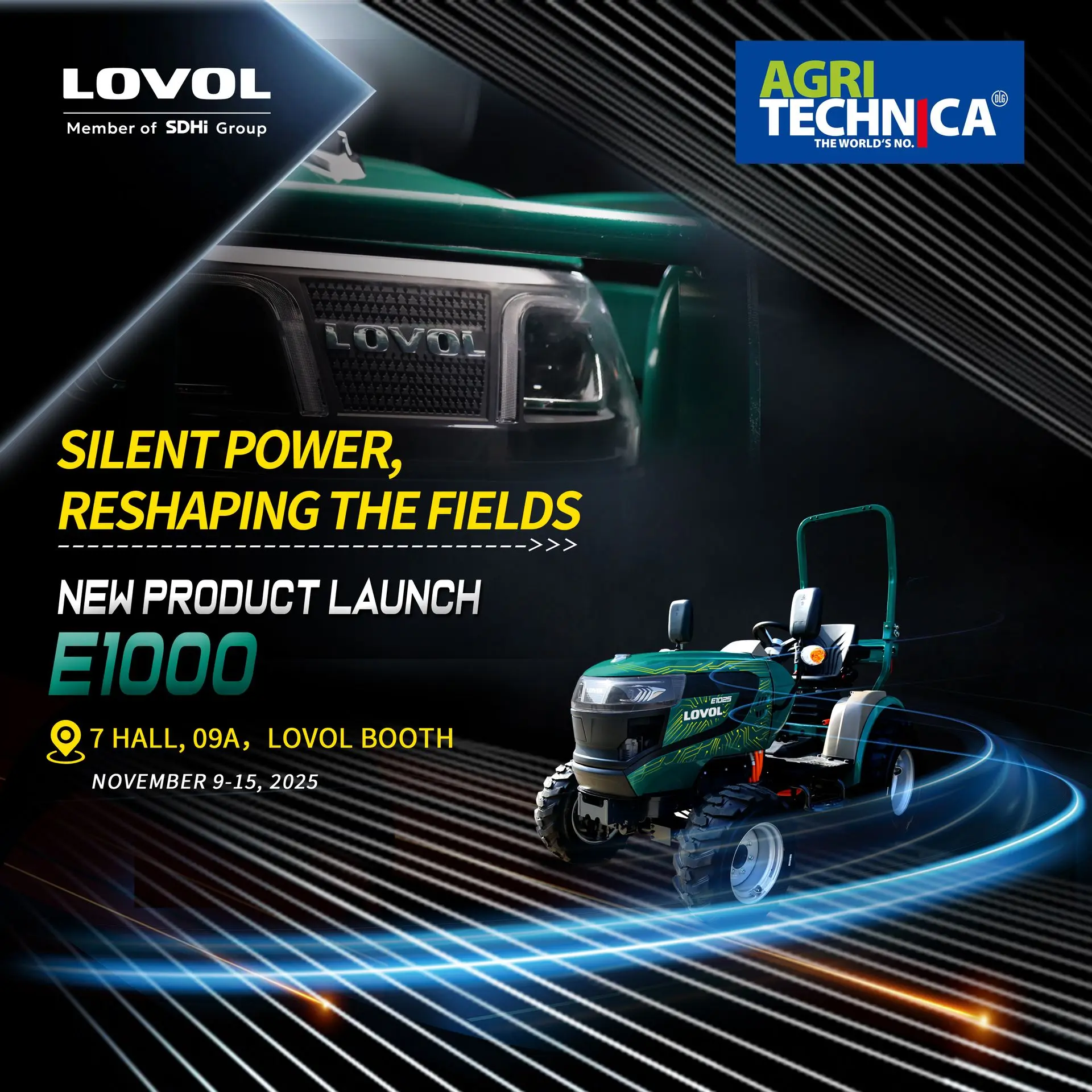 LOVOL E1000 Debuts at Agritechnica 2025